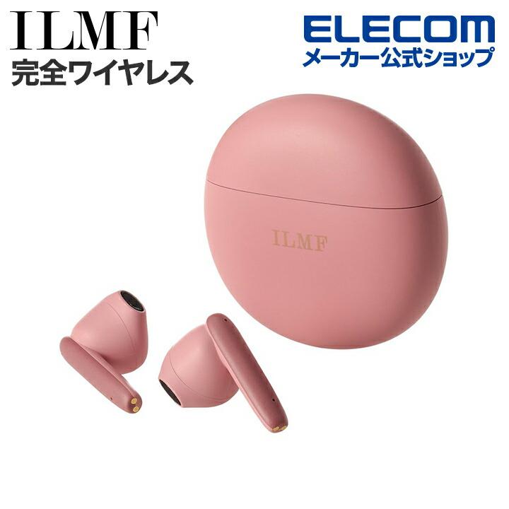 ELECOM（エレコム） ILMF 完全ワイヤレス Bluetooth ヘッドホン セミオープン タッチセンサー ピンク LBT ...