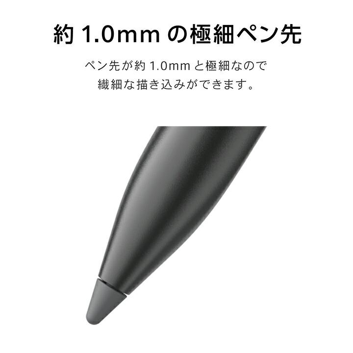 ELECOM エレコム タッチペン リチウム充電式 MPP2.0規格 パームリジェクション対応 ペン先交換可能 ペン先付属なし ブラック P-TPMPP02BK : エレコムダイレクトショップ ...