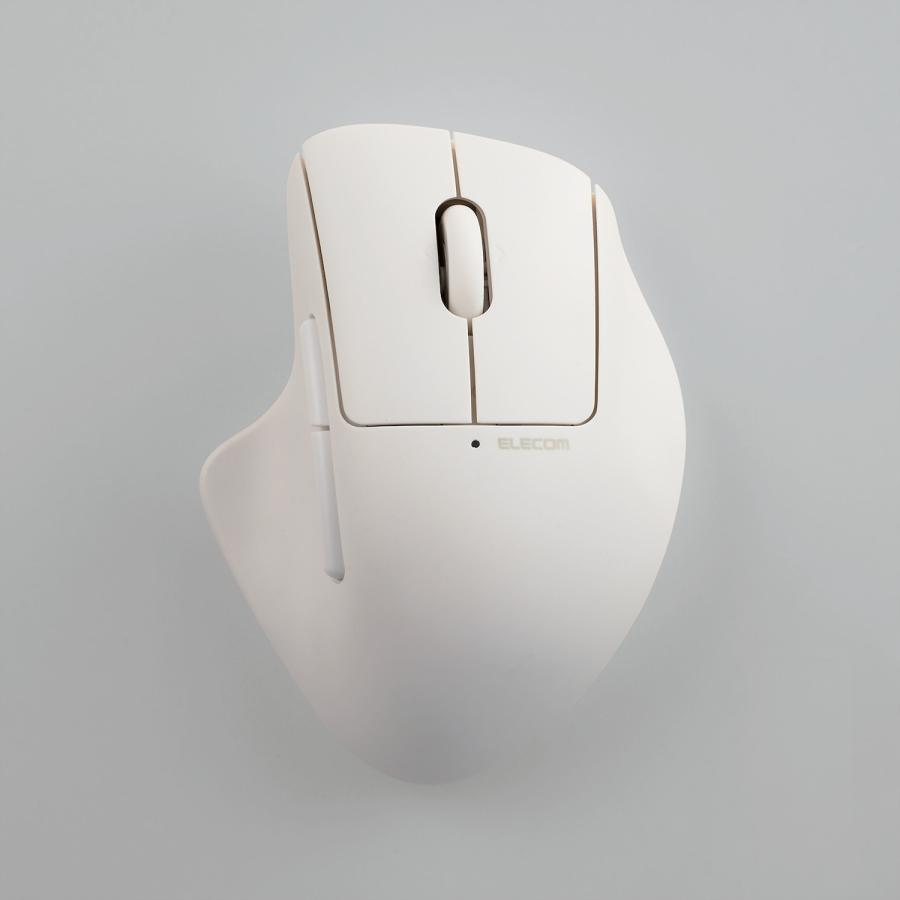 ELECOM エレコム USB 無線 Bluetoothマウス SHELLPHA 5ボタン +チルト Sサイズ ブルートゥース ワイヤレス 抗菌仕様 静音設計 ホワイト M ...
