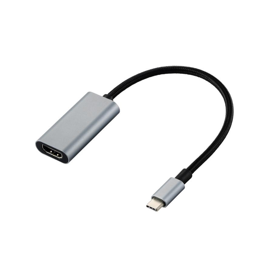 ELECOM エレコム USB Type-C 用 HDMI 映像変換 アダプター TypeC - 4K60Hz メッシュ ブラック ECAD-CHDMIQ015B : エレコムダイレクト ...