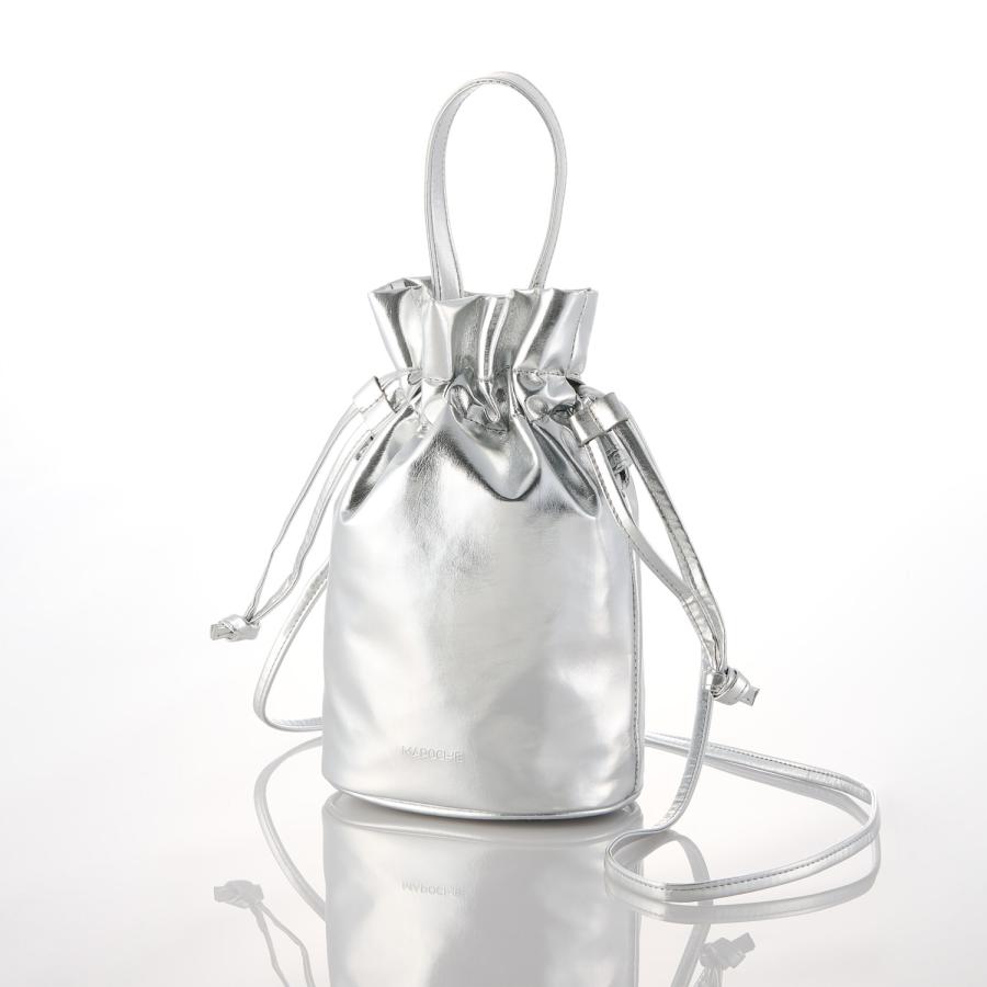 ELECOM スマホ 用 ショルダーポーチ MAPOCHE 汎用 巾着型タイプ スマートフォン ショルダー ポーチ 巾着タイプ シルバー P-MAP08SV エレコム 在庫処分 : エレコム ...