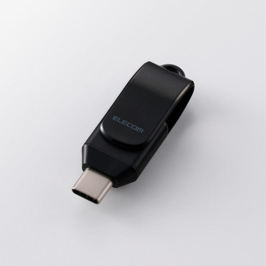 ELECOM エレコム USBメモリ 回転式 Type-C メモリ 5Gbps 64GB USB3.2(Gen1) ブラック MF-CEU3064GBK/E : エレコムダイレクトショップ ...