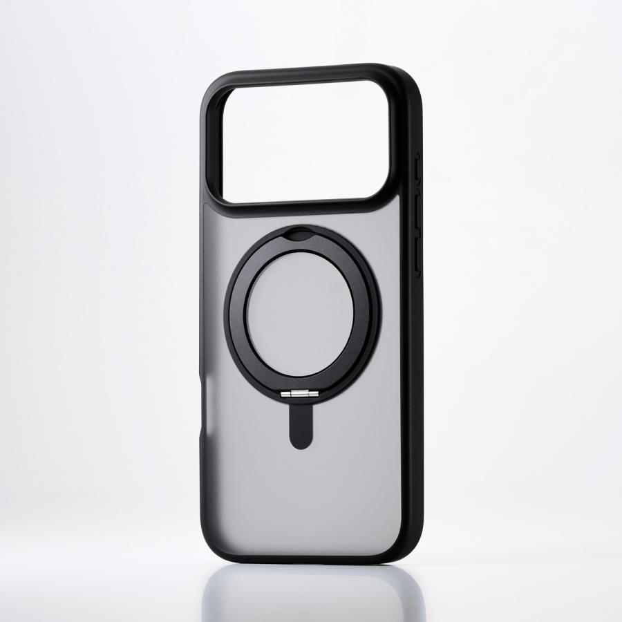 ELECOM エレコム iPhone 17 Pro Max 用 ハイブリッドケース MAGKEEP スタンド iPhone17 ハイブリッド ケース カバー ブラック PM ...
