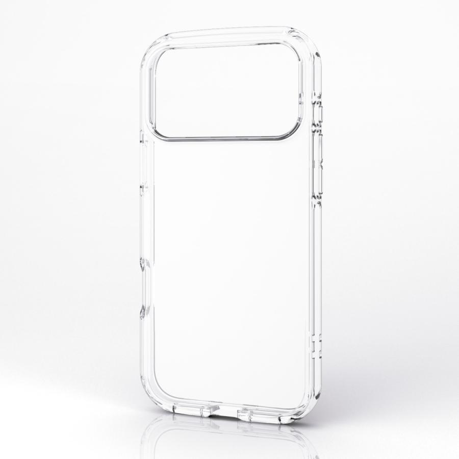 ELECOM エレコム iPhone 17 Pro Max 用 TOUGH SLIM LITE ソフトケース クリスタルクリア メタルステッカー付 ケース カバー クリア PM ...