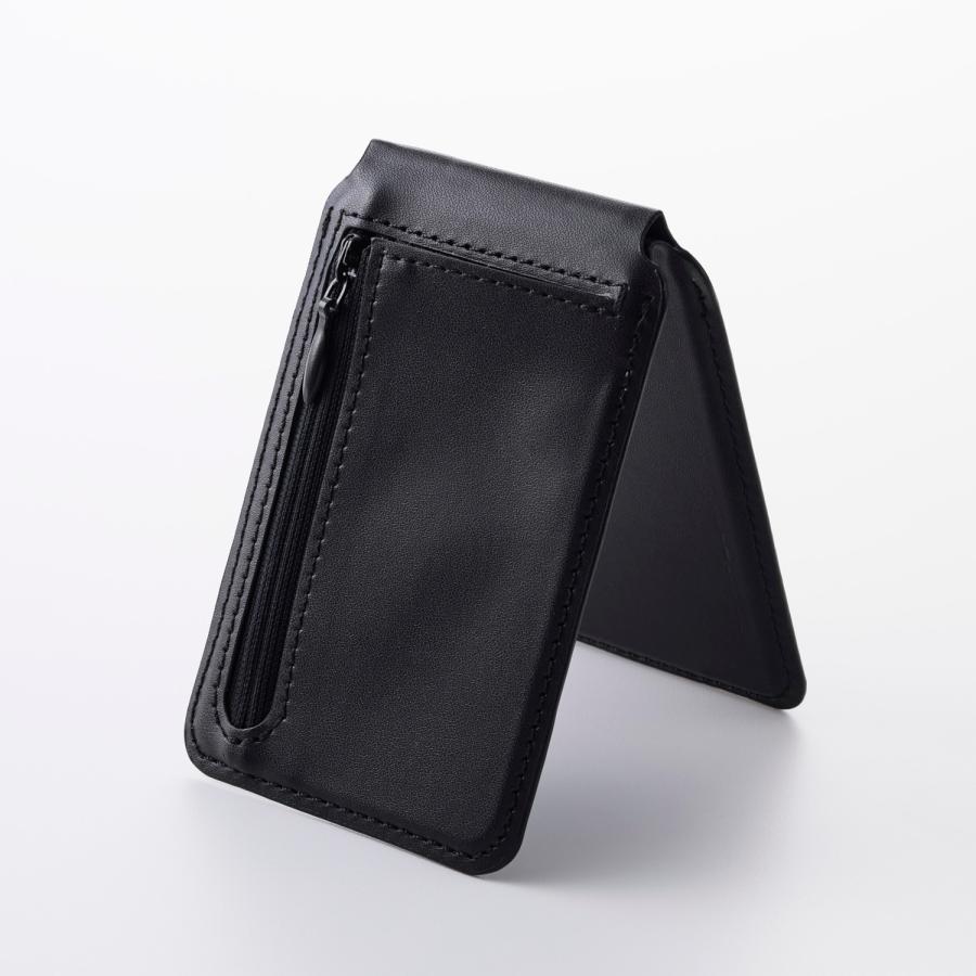 ELECOM エレコム スマホスタンド MAGKEEP カード ウォレット スタンド ミニウォレット ポケット付き 薄型 動画視聴 ブラック AMS-MAGCWSBK : エレコムダイレクト ...