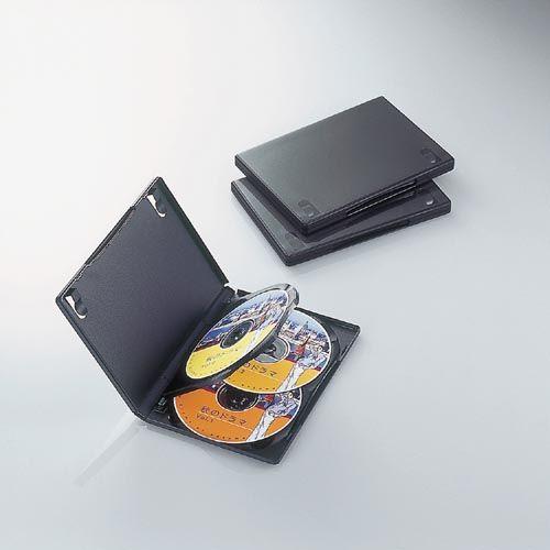 ELECOM エレコム DVDケース CDケース DVD トールケース 分類に便利な背ラベル＆アイコンシール付 3枚組 ブラック 4枚収納┃CCD-DVD08BK : エレコムダイレクト ...