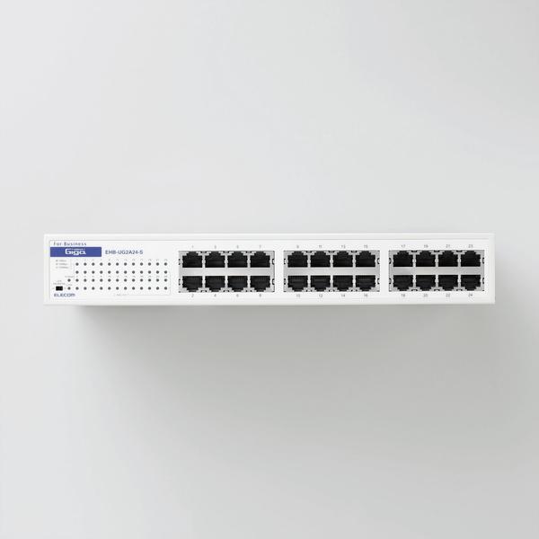 ELECOM エレコム 1000BASE-T対応 スイッチングハブ 24ポート 3年保証┃EHB-UG2A24-S分 : エレコムダイレクトショップ - 通販 - Yahoo!ショッピング
