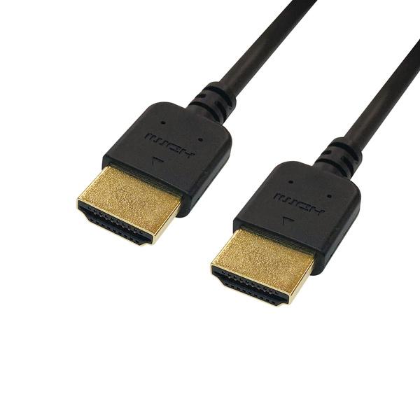 DXアンテナ 4K対応 HDMIケーブル 2m コネクタ-モールド:黒色、ケーブル:黒色┃HMP20 DXアンテナ ...