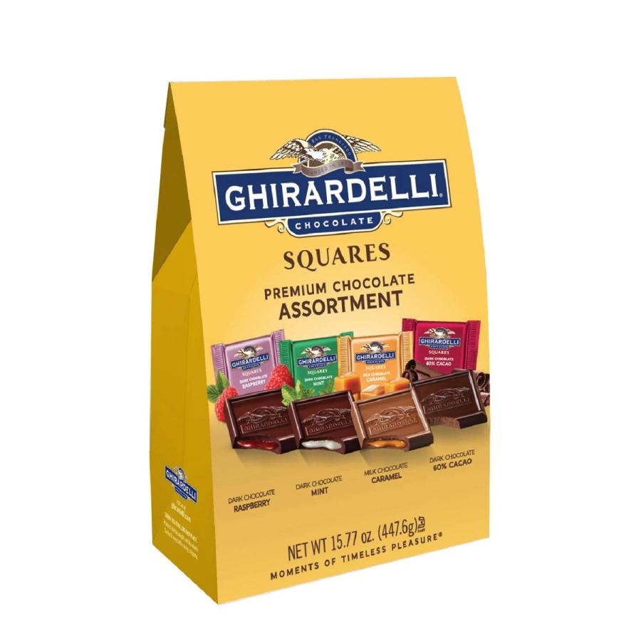 Ghirardelli【 ギラデリ / プレミアム チョコレート アソート スクエア / ダーク＆ミルク / 15.77oz 約448g】 [並行輸入 : s-b07rj84w1w ...