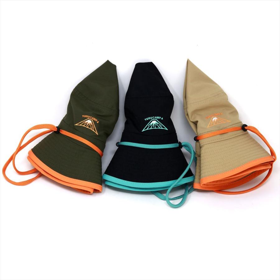 ゆるキャン ハット yurucamp アドベンチャーハット キャンプ メンズ 撥水 レディース ゆるキャン アニメ 折りたたみ ベージュ ...