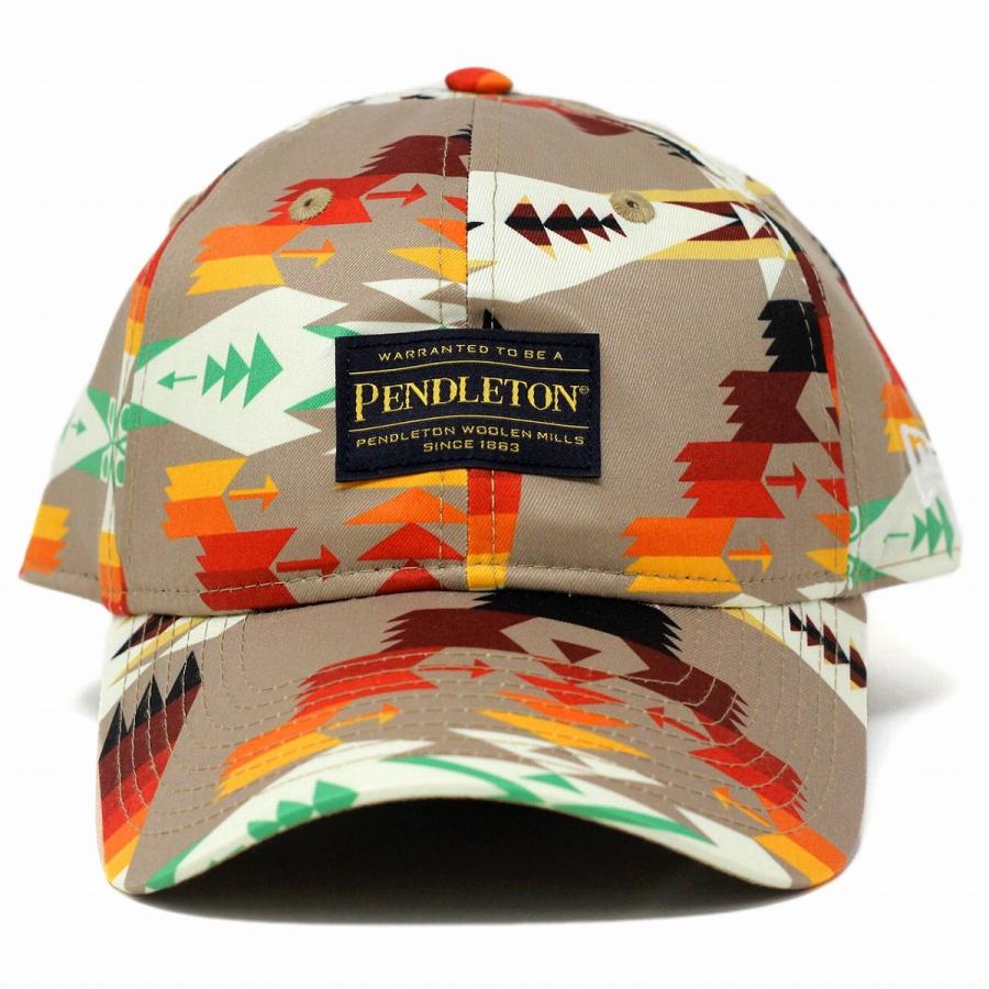 アウトドア ブランド PENDLETON コラボ キャップ ペンドルトン 柄 ツーソン柄 NEWERA 9THIRTY キャンプ 登山 カーキ :12110787-095:ELEHELM帽子 ...
