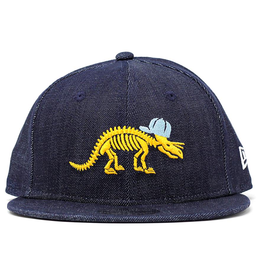 NEW ERA デニム キャップ キッズ ニューエラ 帽子 子供用 NEWERA Child 9FIFTY 男の子 恐竜 ベースボールキャップ ...