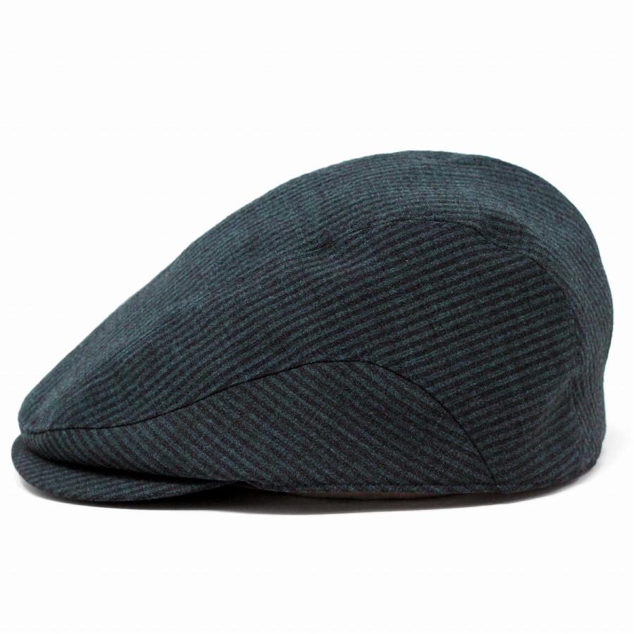 ハンチング メンズ 春 夏 ストライプ柄 イタリア生地 ブランド 日本製