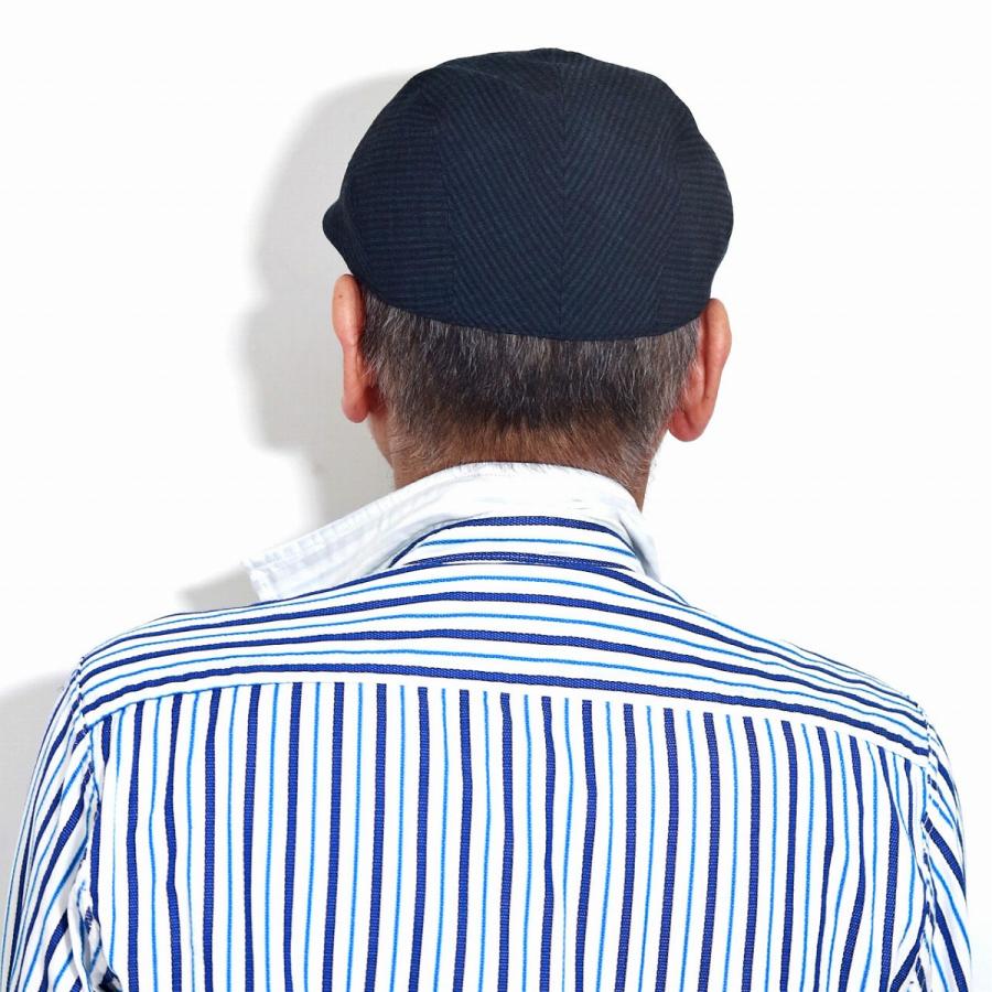 ハンチング メンズ 春 夏 ストライプ柄 イタリア生地 ブランド 日本製