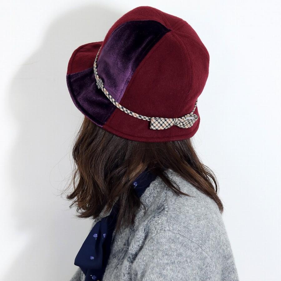 DAKS（ダックス） ディース ハット ベロア 秋 冬 暖かい 毛混 ミセス