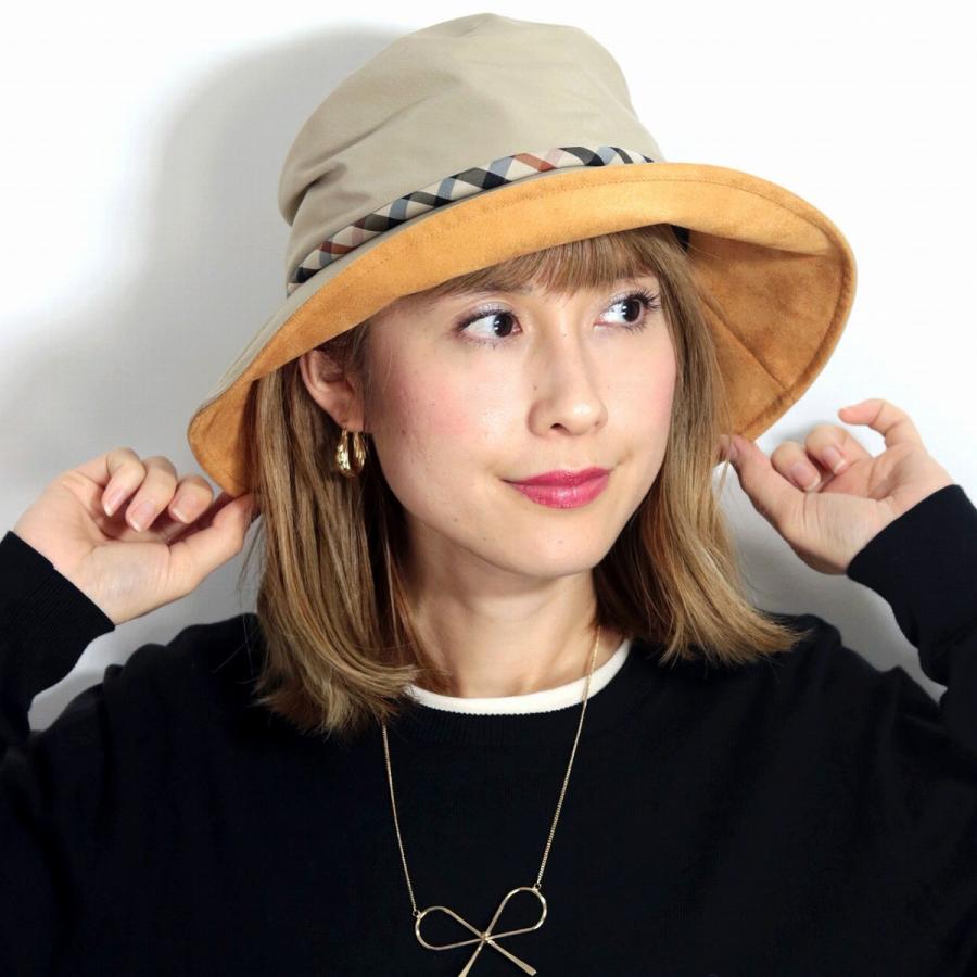 DAKS UVハット レディース 日よけ 帽子 紫外線対策 グッズ ハット 婦人 ベージュ サイズ調節 日本製 持ち運べる : ELEHELM帽子通販専門店 - 通販 - Yahoo!ショッピング