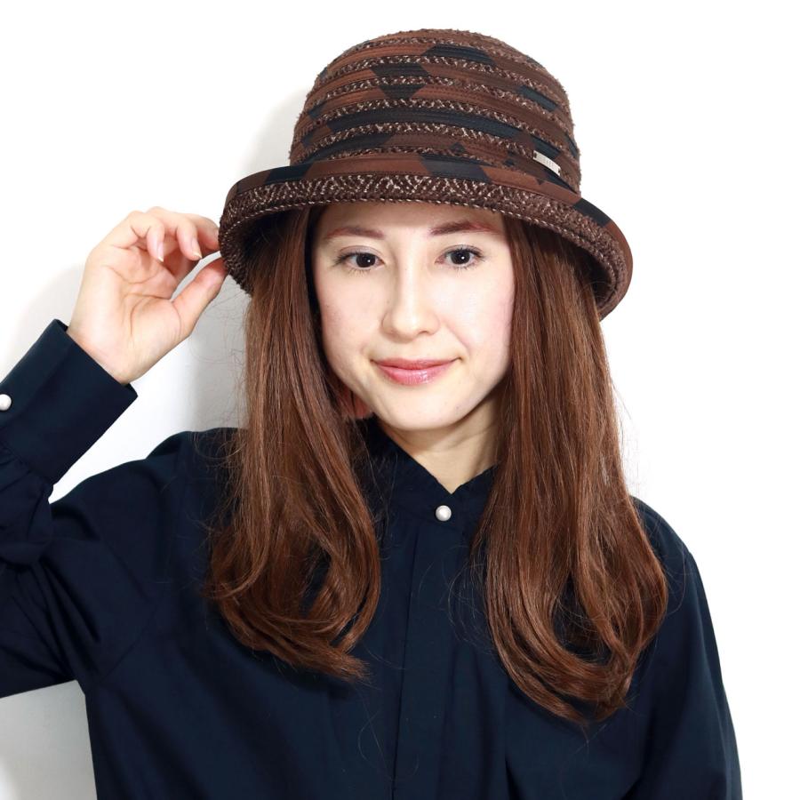 レディース ダックス セーラーハット 秋冬帽子 ミセス チェックタフタ クリスタルブレード DAKS 日本製 Mサイズ サイズ調整可 ブラウン パープル グレー :dl113:ELEHELM ...