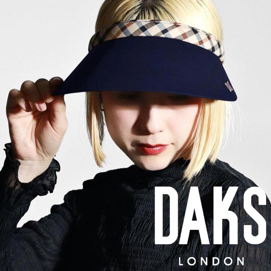 DAKS レディース 帽子 サンバイザー 春夏 紫外線対策 ダックス ブランド 送料無料 クリップバイザー UVカット 女性用 エレガント 紺 ネイビー : ELEHELM帽子通販専門店 ...