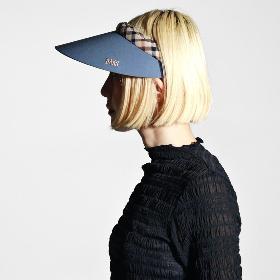 DAKS サンバイザー 女性用 UVカット レディース 帽子 春夏 紫外線対策 ダックス ブランド 送料無料 クリップバイザー ブルー : ELEHELM帽子通販専門店 - 通販 ...