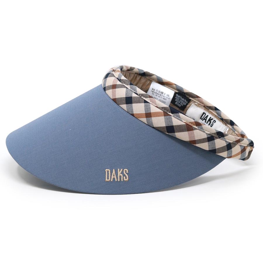 DAKS サンバイザー 女性用 UVカット レディース 帽子 春夏 紫外線対策 ダックス ブランド 送料無料 クリップバイザー ブルー : ELEHELM帽子通販専門店 - 通販 ...