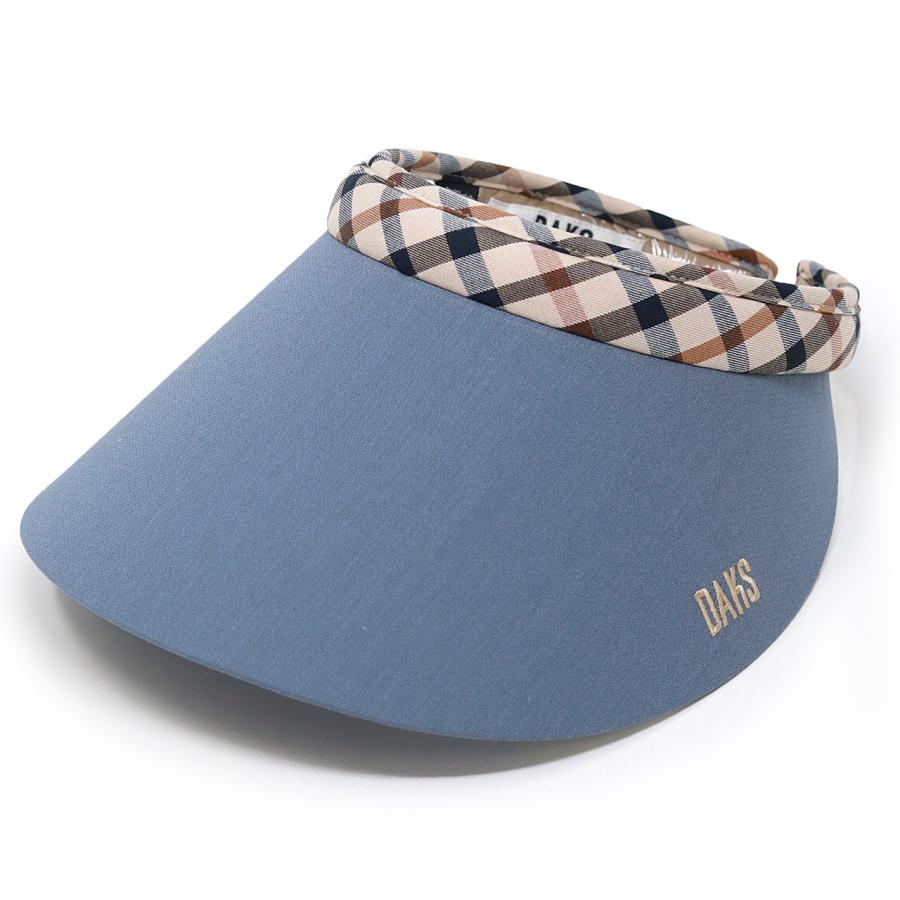 DAKS サンバイザー 女性用 UVカット レディース 帽子 春夏 紫外線対策 ダックス ブランド 送料無料 クリップバイザー ブルー : ELEHELM帽子通販専門店 - 通販 ...