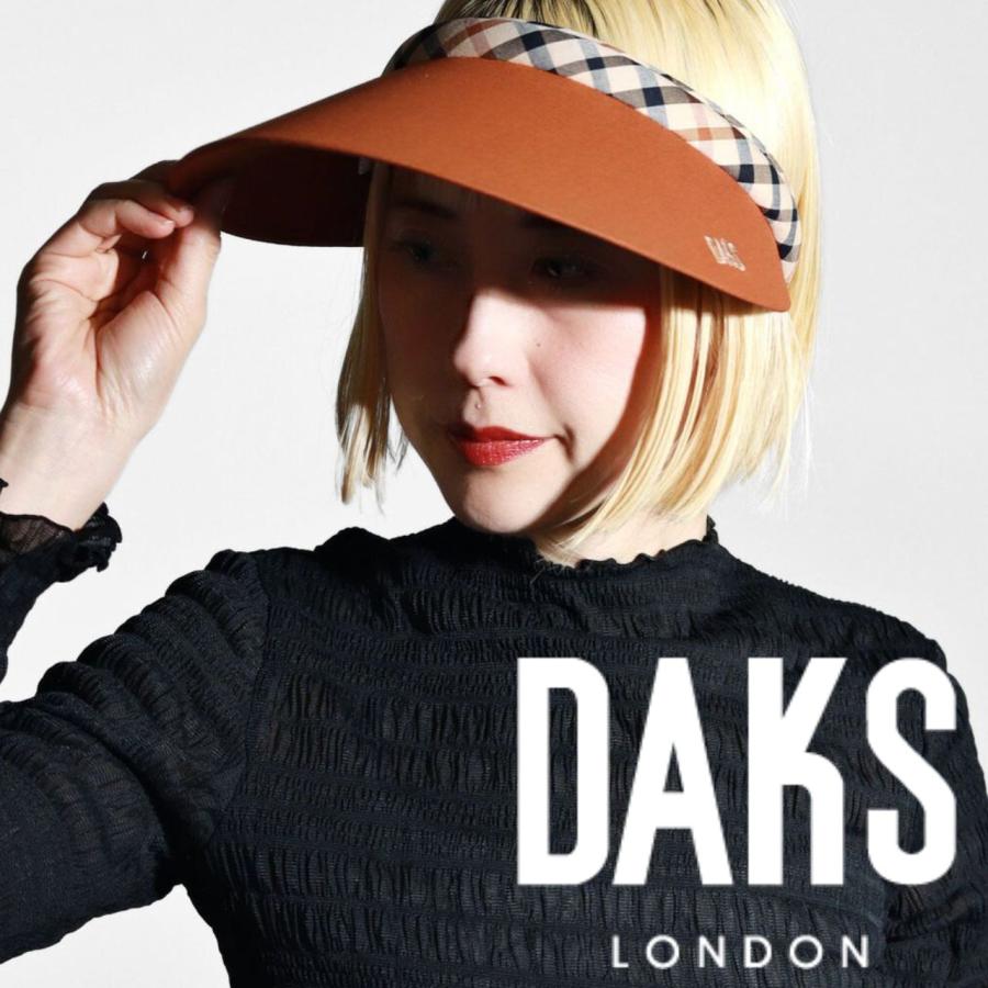 DAKS サンバイザー 女性用 UVカット レディース 帽子 春夏 紫外線対策 ダックス ブランド 送料無料 クリップバイザー オレンジ : ELEHELM帽子通販専門店 - 通販 ...