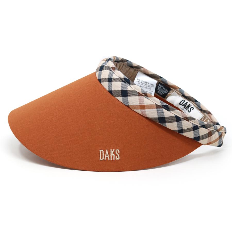 DAKS サンバイザー 女性用 UVカット レディース 帽子 春夏 紫外線対策 ダックス ブランド 送料無料 クリップバイザー オレンジ : ELEHELM帽子通販専門店 - 通販 ...