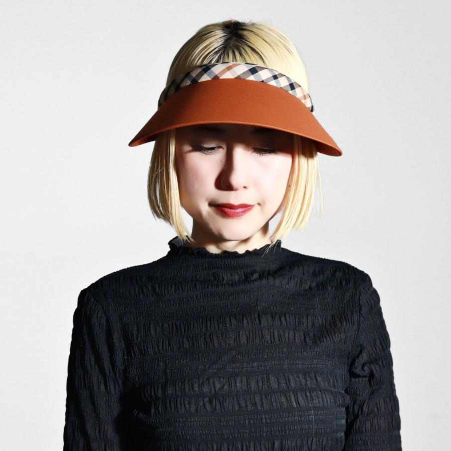 DAKS サンバイザー 女性用 UVカット レディース 帽子 春夏 紫外線対策 ダックス ブランド 送料無料 クリップバイザー オレンジ : ELEHELM帽子通販専門店 - 通販 ...