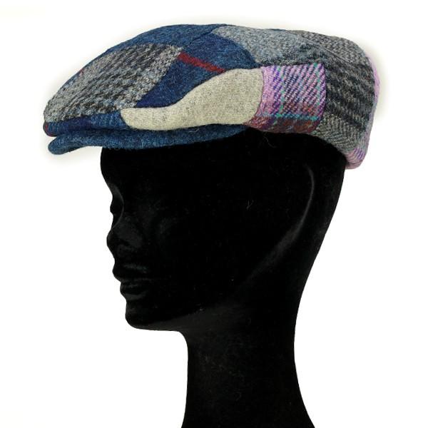 パッチワーク ハンチング KASZKIET ハリスツイード メンズ 秋冬