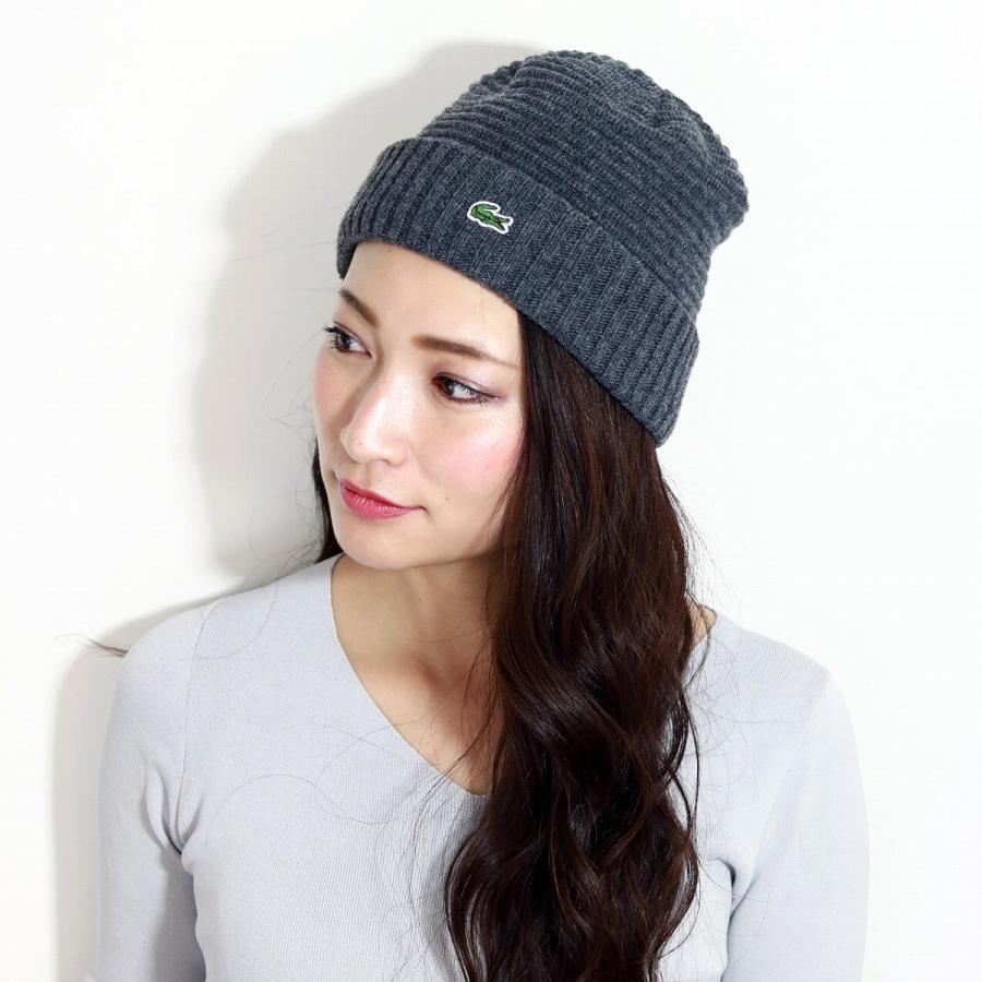 LACOSTE ニットワッチ 秋 冬 日本製 ニット帽 メンズ レディース ラコステ 帽子 グレー : ELEHELM帽子通販専門店 - 通販 - Yahoo!ショッピング
