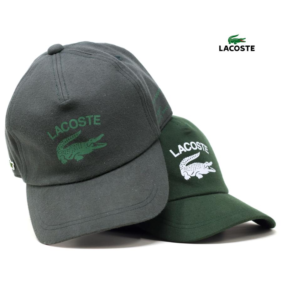 LACOSTE ラコステ キャップ メンズ フランネル 秋冬 防寒 レディース 帽子 日本製 58cm cap / グリーン チャコール : ELEHELM帽子通販専門店 - 通販 ...