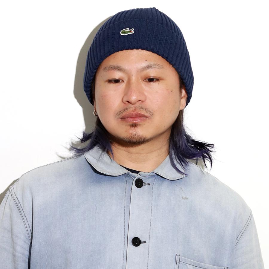 LACOSTE ラコステ ニット帽 サマーニット 帽子 春夏 メンズ lacoste レディース コットン素材 綿 日本製 無地 シンプル ニットワッチ ワニ マーク : ELEHELM帽子 ...