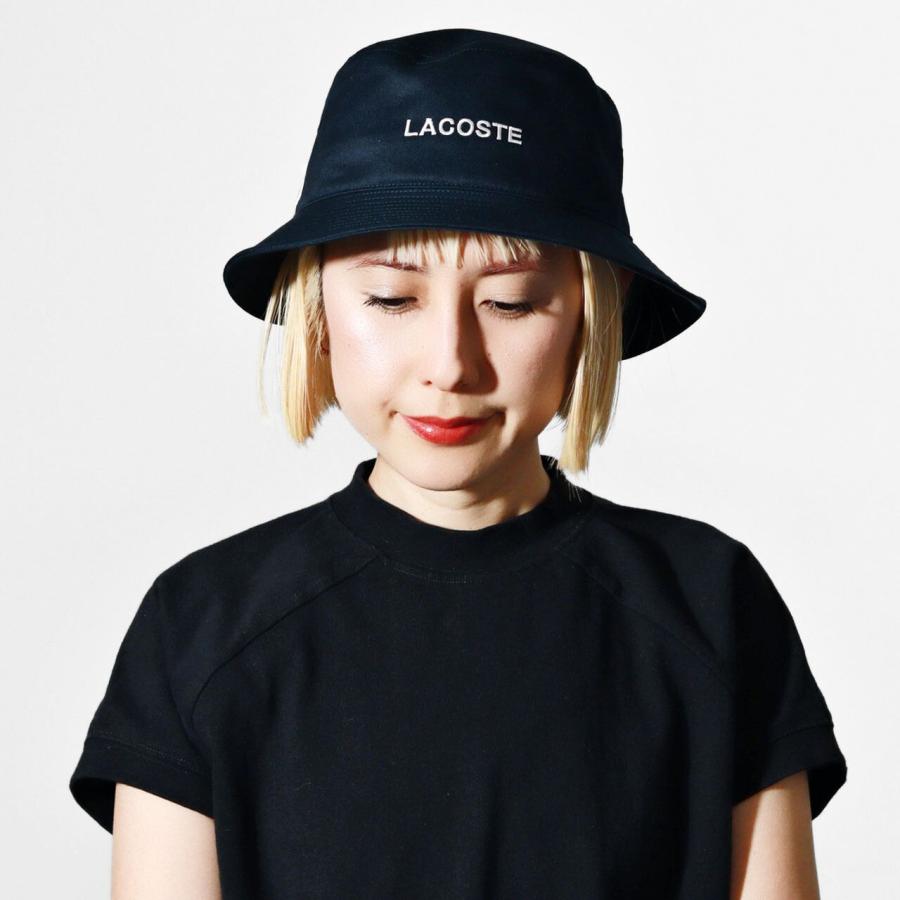LACOSTE バケットハット ラコステ 帽子 春夏 メンズ バケハ ワニ マーク コットン レディース 綿 ネーム刺繍 日よけ サハリハット : ELEHELM帽子通販専門店 - 通販 ...