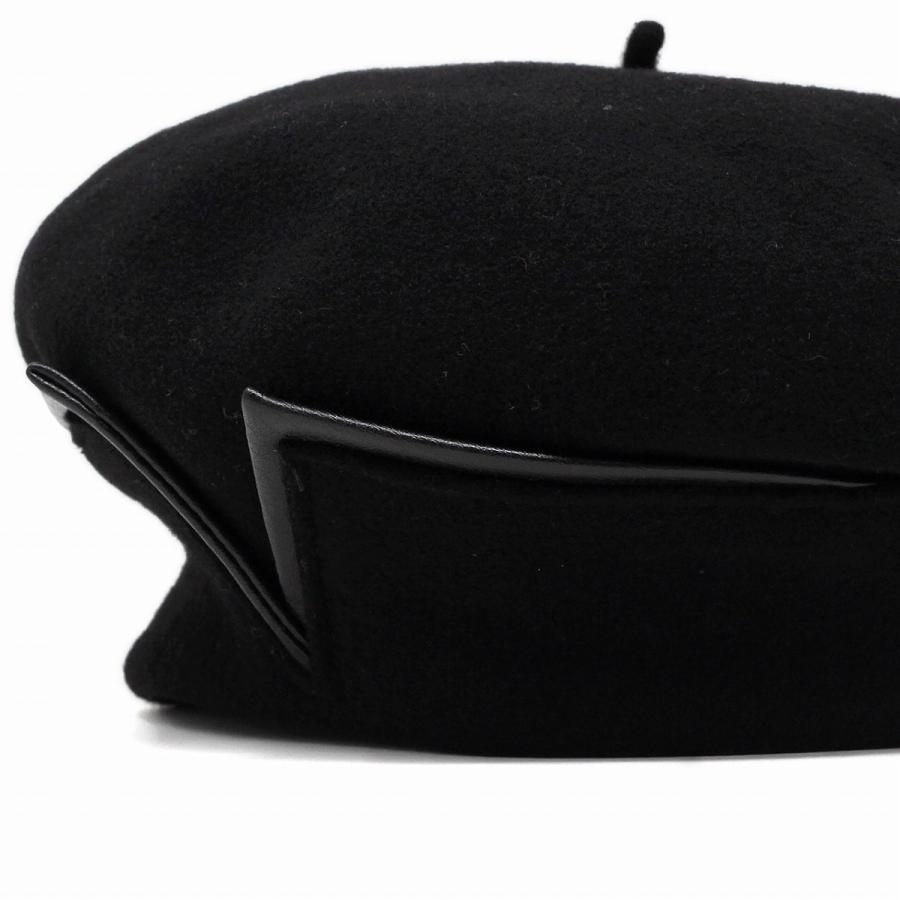 LAULHERE ベレー ウール フェルト 折り返しデザイン ベレー帽 ローレル フランス 帽子ブランド ベレーブランド JEANNE レディース 黒 ブラック : ELEHELM帽子通販専門 ...