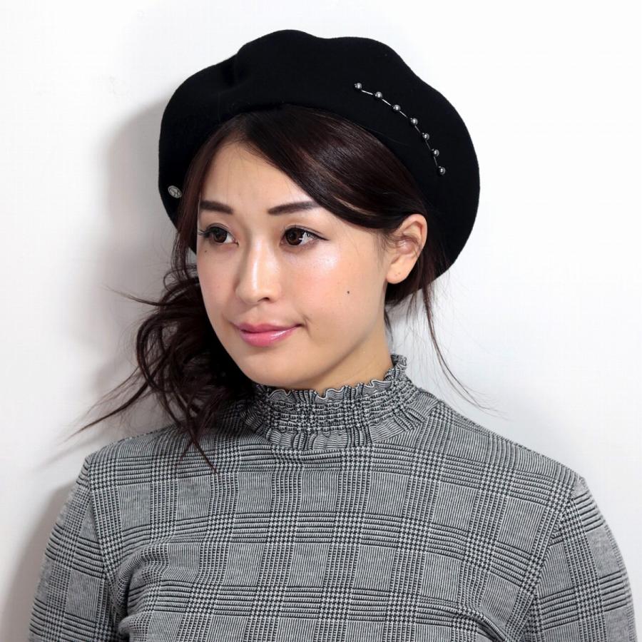 LAULHERE ベレー フランス ローレル ベレー帽ブランド ベレー帽 ウールフェルト 帽子 BELLEVILLE レディース 黒 ブラック : ELEHELM帽子通販専門店 - 通販 ...