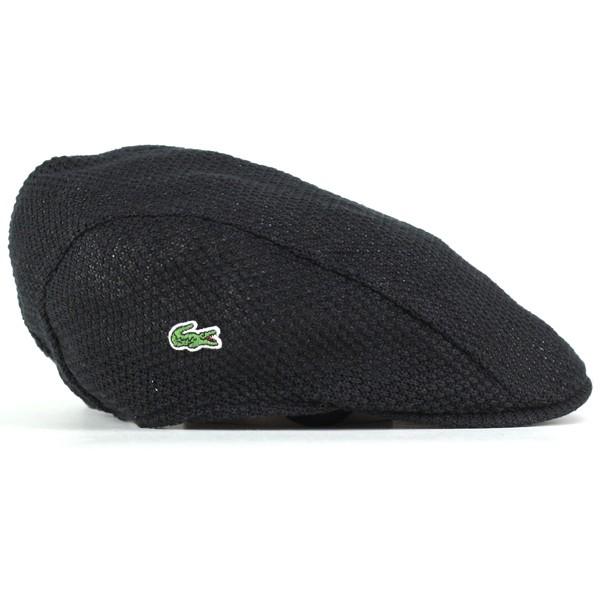 LACOSTE ラコステ メンズ 麻 ハンチング ニット ニットハンチング lacoste 帽子 黒 ブラック : ELEHELM帽子通販専門店 - 通販 - Yahoo!ショッピング