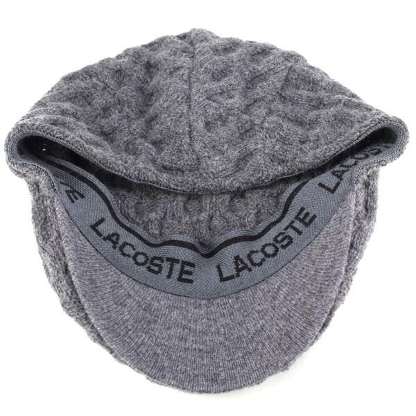 LACOSTE（ラコステ） ニット ハンチング メンズ 秋冬 日本製 カジュアル シンプル グレー : ELEHELM帽子通販専門店 - 通販 - Yahoo!ショッピング