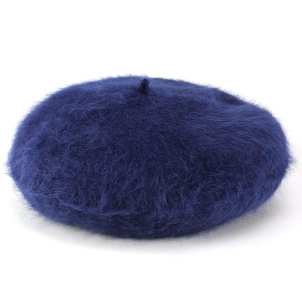 LAULHERE 小ぶり レディース ベレー ローレル 秋冬 ベレー帽 フランス アンゴラ 毛 青 ネイビー : ELEHELM帽子通販専門店 - 通販 - Yahoo!ショッピング