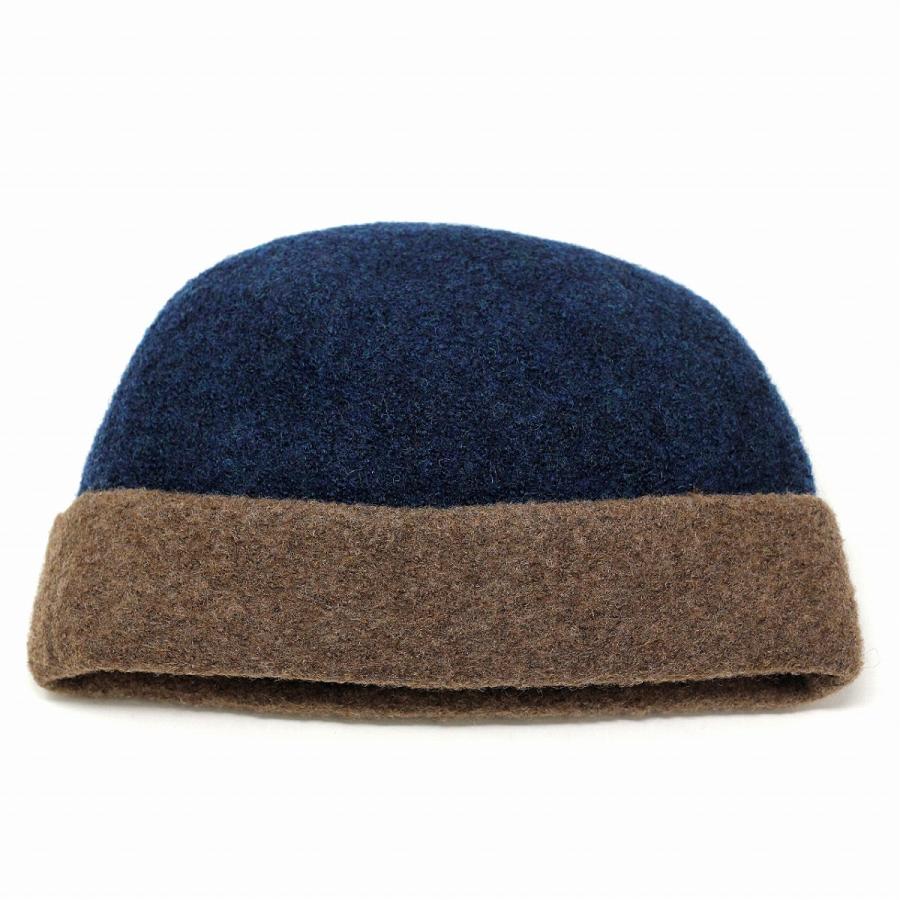 ロールキャップ ブークレー 秋冬 ニット帽 レディース put