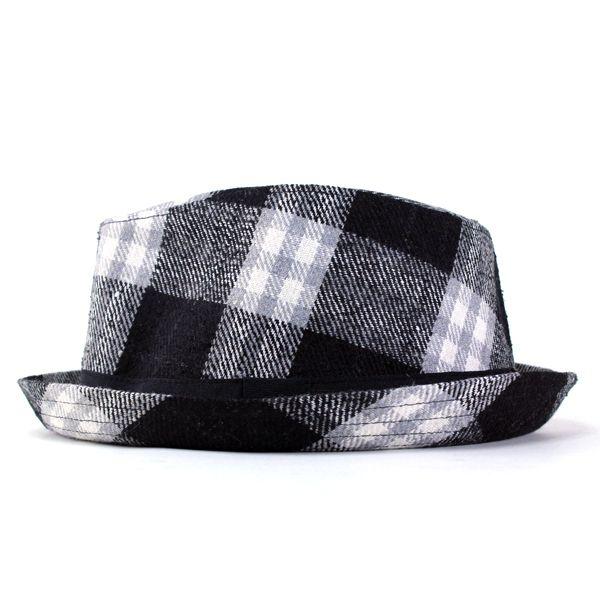 ハット ブランド ピーターグリム チェック柄 中折れハット "LONDON" ole headwear グレー : ELEHELM帽子通販専門 ...