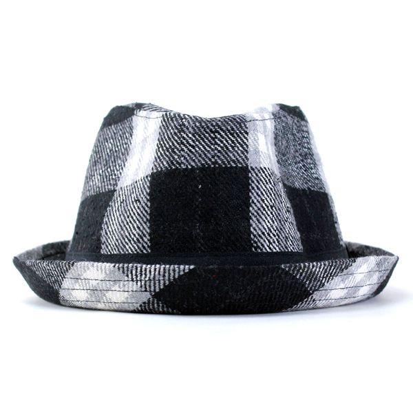 ハット ブランド ピーターグリム チェック柄 中折れハット "LONDON" ole headwear グレー : ELEHELM帽子通販専門 ...
