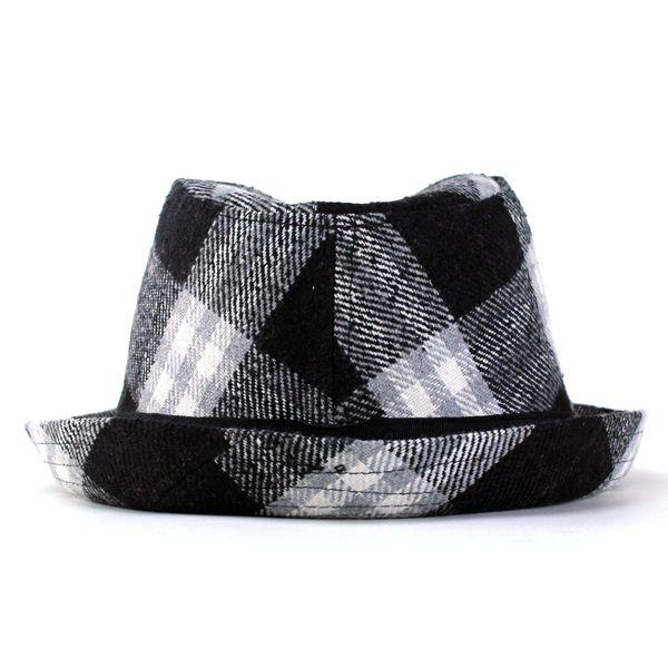 ハット ブランド ピーターグリム チェック柄 中折れハット "LONDON" ole headwear グレー : ELEHELM帽子通販専門 ...