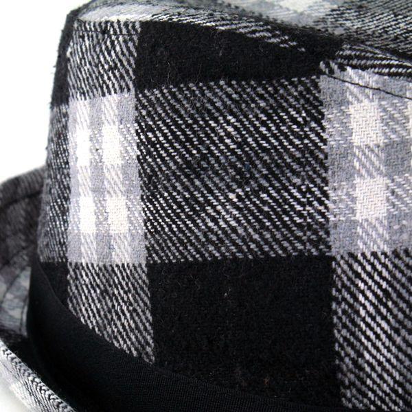 ハット ブランド ピーターグリム チェック柄 中折れハット "LONDON" ole headwear グレー :ole6031-gry ...