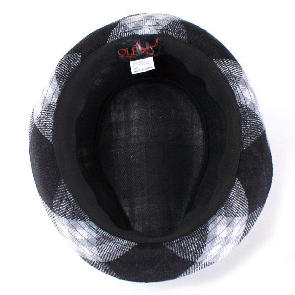 ハット ブランド ピーターグリム チェック柄 中折れハット "LONDON" ole headwear グレー :ole6031-gry ...