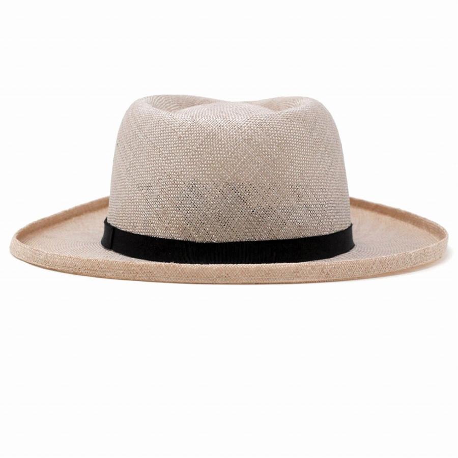 RACAL（ラカル） 中折れハット メンズ ケンマ草 麦わら帽子 メンズ 中