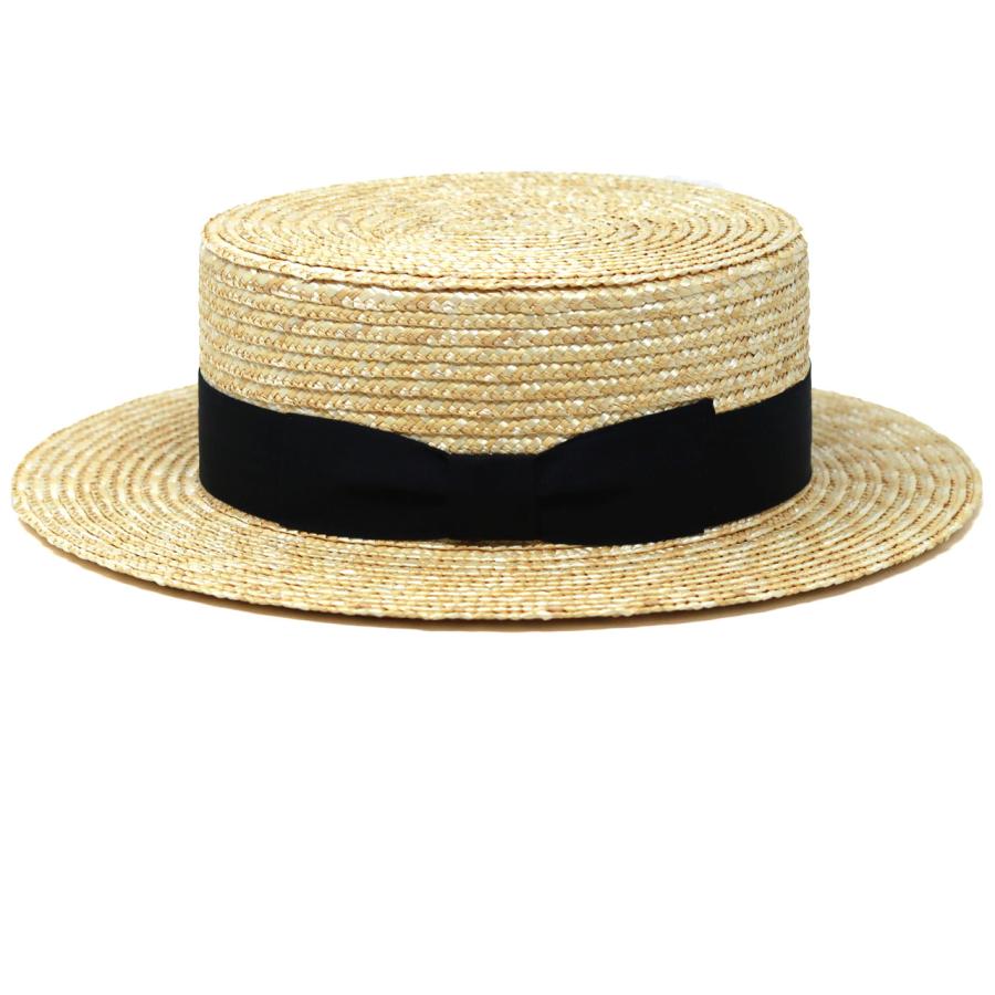RACAL カンカン帽子 リボン カンカン帽 メンズ 夏の帽子 ラカル 帽子 ボーターハット メイドインジャパン Straw Boater Hat racal ハット レディース ...