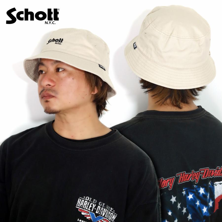 Schott N.Y.C（ショット） Schott N.Y.C. バケットハット ブランド Schott メンズ レディース 帽子 ハット ...