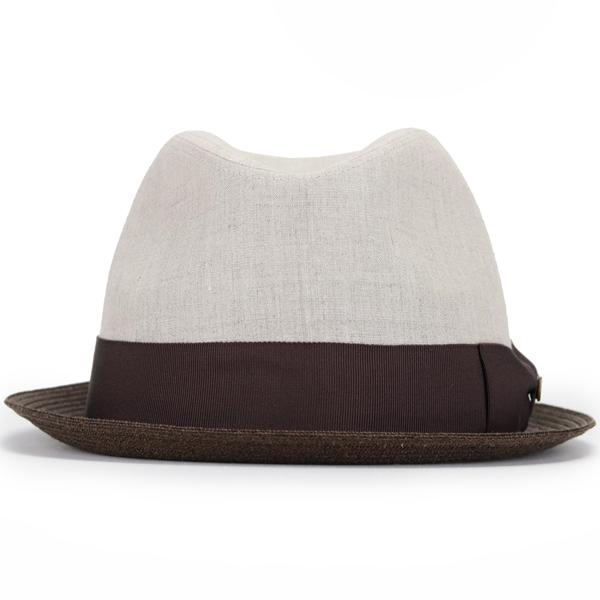 STETSON（ステットソン） 中折れ帽 リネン ハットつば短 メンズ 中折れ
