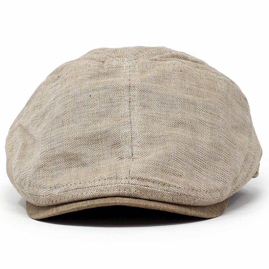 STETSON メンズ ハンチング帽 春 夏 リネン ハンチング CASTLEBAR 麻素材 ステットソン ナチュラル 帽子 ヘリンボーン ...