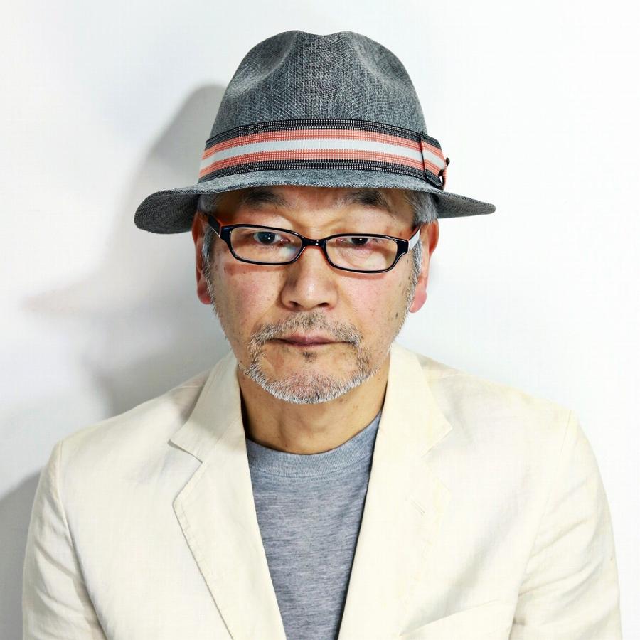 STETSON（ステットソン） 春 夏 中折れハット リボン 帽子 麦わら帽子 HAT メンズ レディース グレー 父の日 : ELEHELM帽子通販専門店 - 通販 - Yahoo!ショッピング